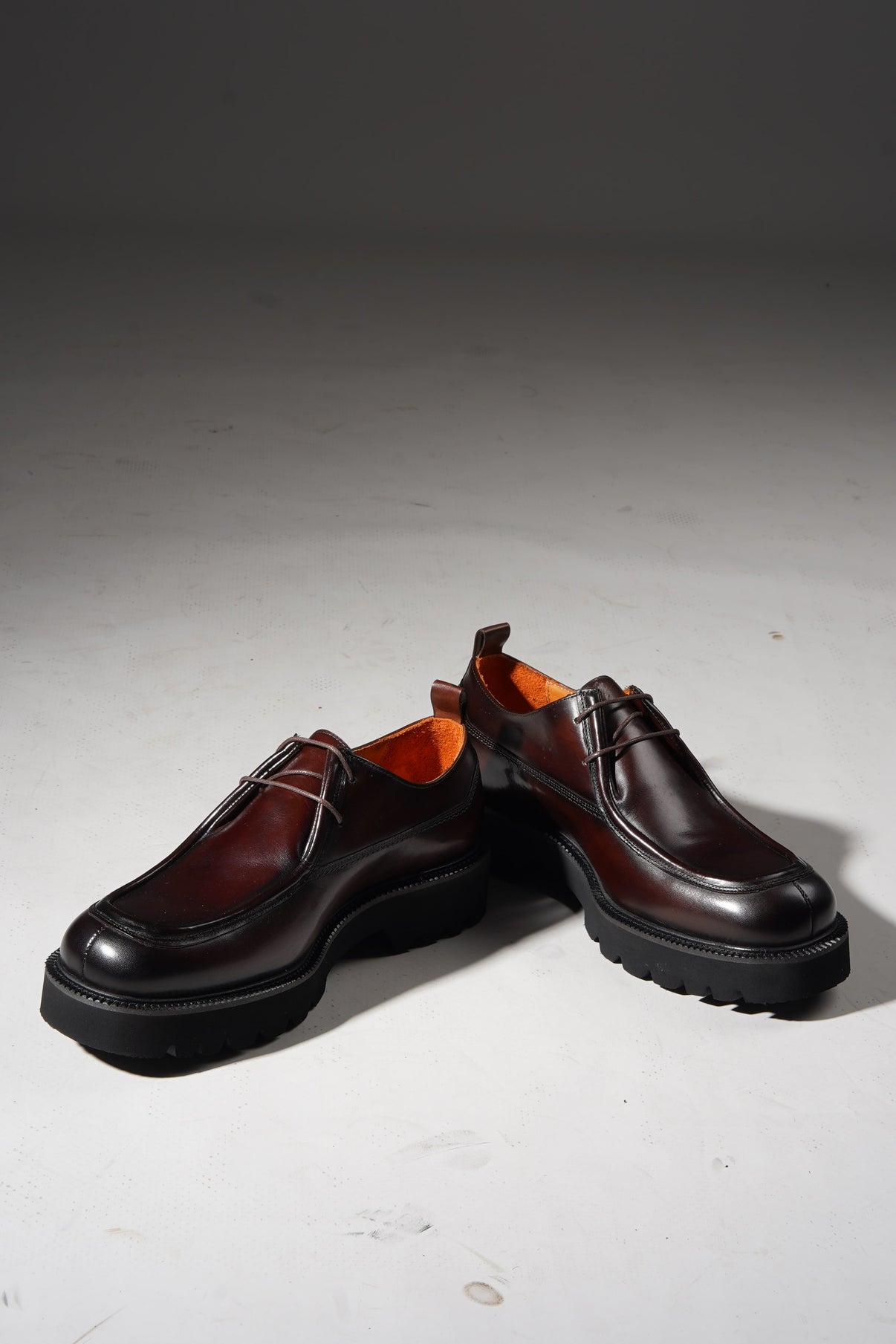 Brown Premium Leather Split-Toe Derby Shoes for the Modern Man – Hollo Shoe