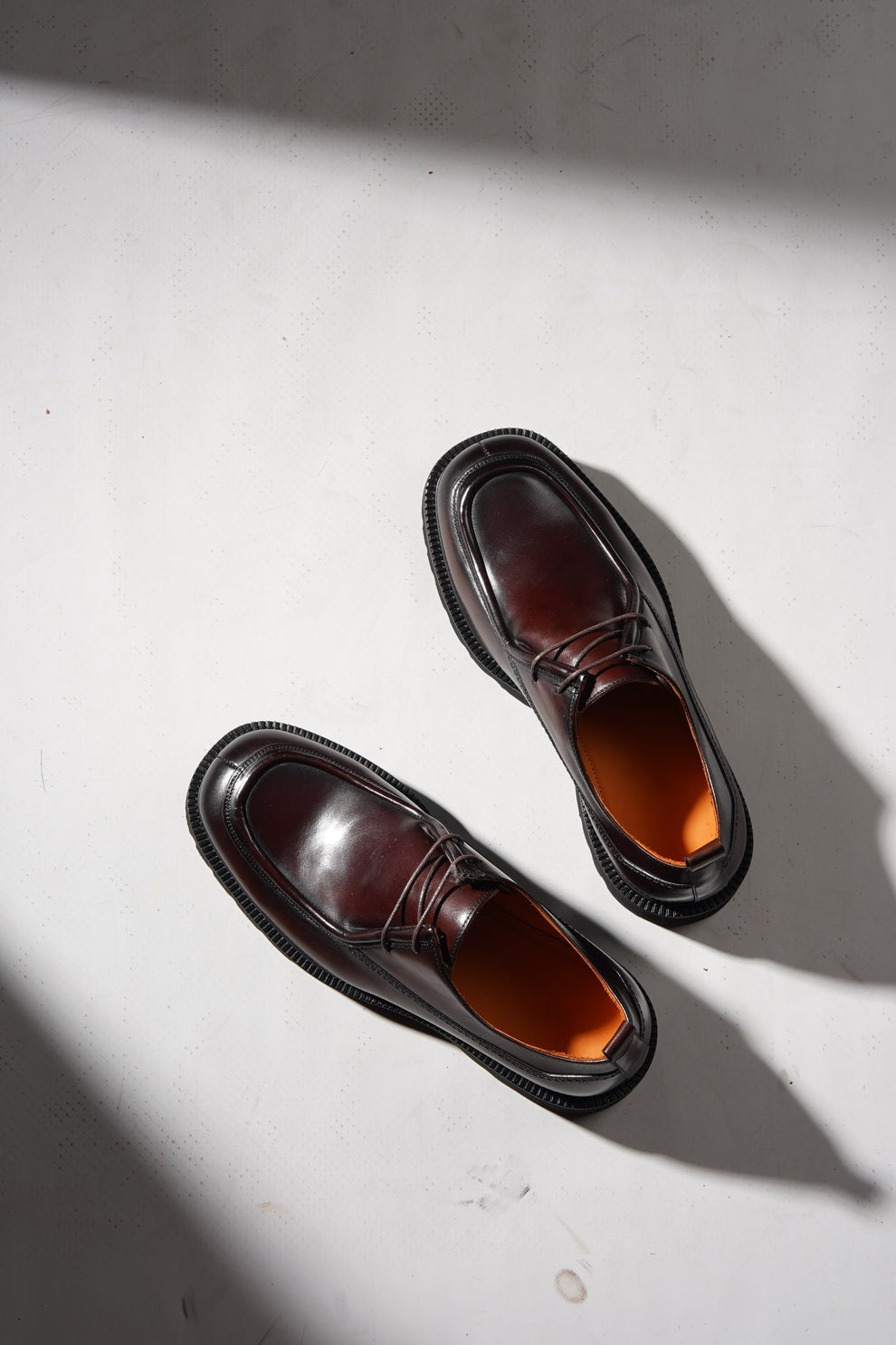 Brown Premium Leather Split-Toe Derby Shoes for the Modern Man – Hollo Shoe