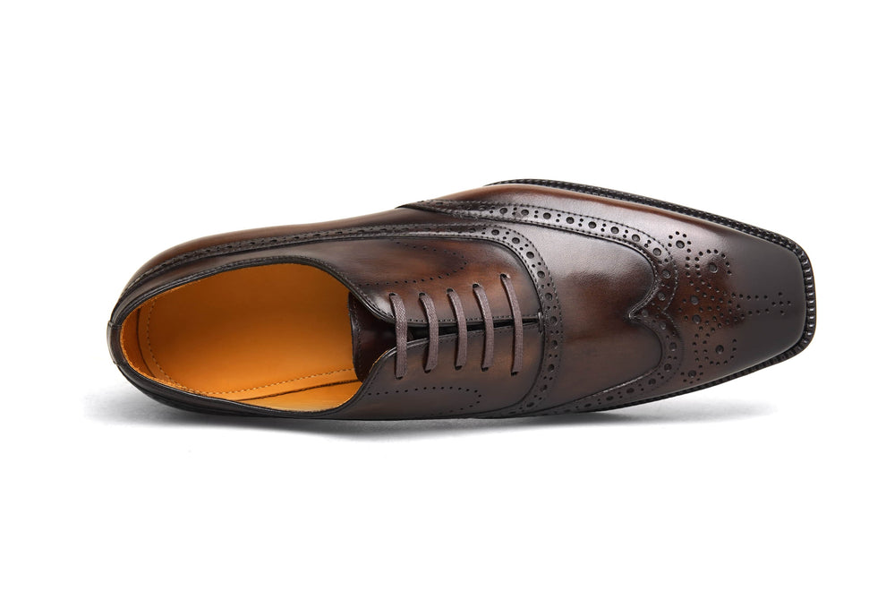 The Artisan Dark Brown Wingtip Oxford – Hollo Shoe